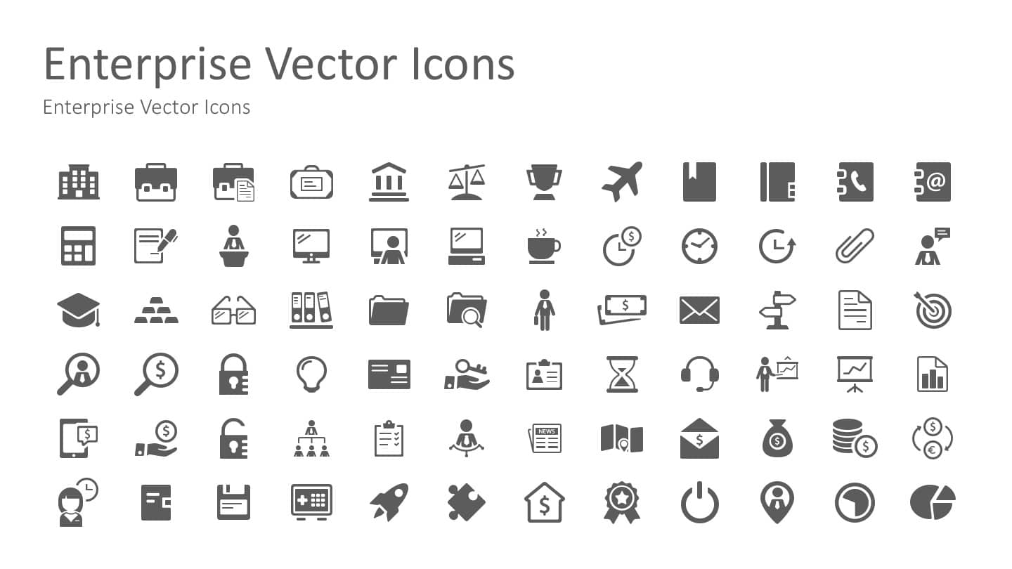 5000 icônes Powerpoint professionnelles à télécharger